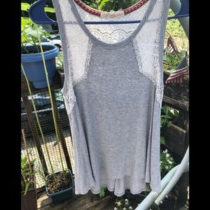 Rewind | Tops | Lace Back High Low Tank | Poshmark